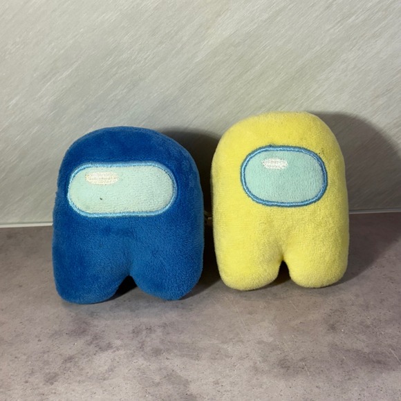 Toys | Among Us Plush Lot Of 2 Blue Yellow Mini Crewmate Plushies Toys ...